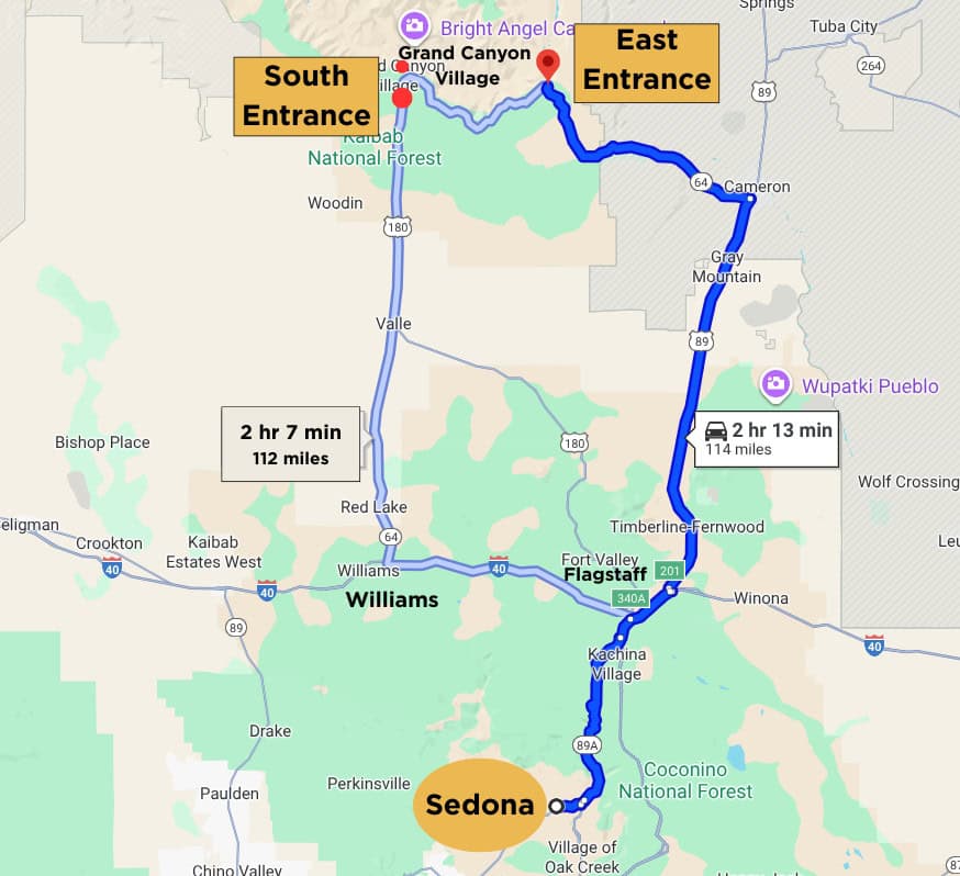 Driving From Sedona To The Grand Canyon- The Best Route And Stops Along ...